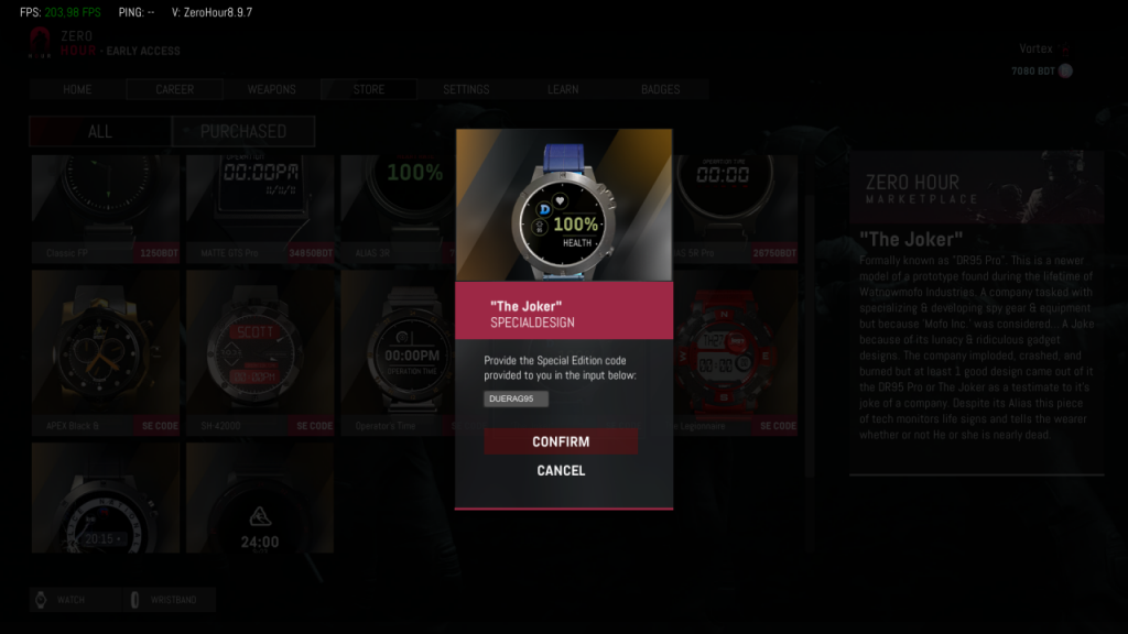 Zero Hour: Codes for watches and a guide to their activation | RusgameAH