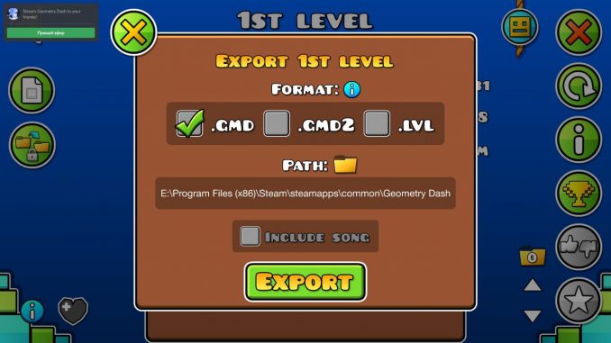 Geometry Dash: How to copy any official and community levels | RusgameAH