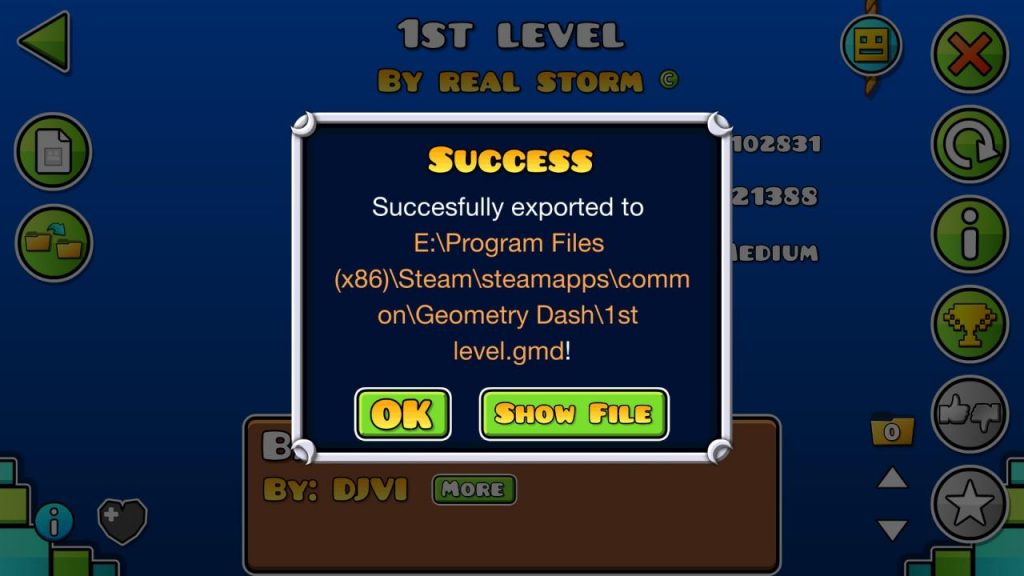 Geometry Dash: How to copy any official and community levels | RusgameAH